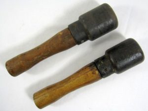 Two Inert Viet Cong Grenades in Carrying Pouch – Griffin Militaria