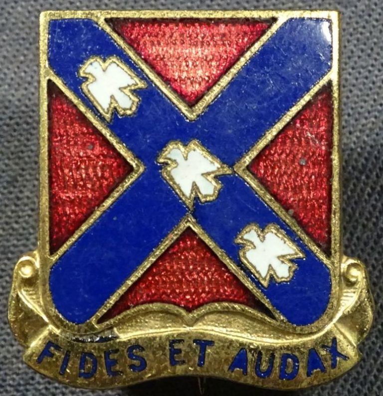 WWII 134th Field Artillery Crest / DI , PB – Griffin Militaria