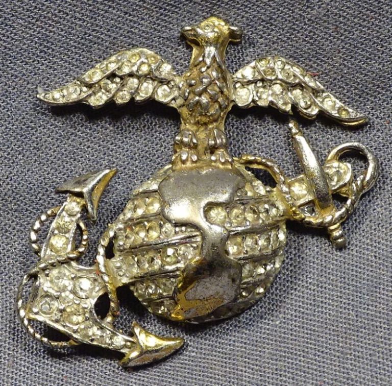 WWII USMC EGA Sterling Sweetheart Pin – Griffin Militaria