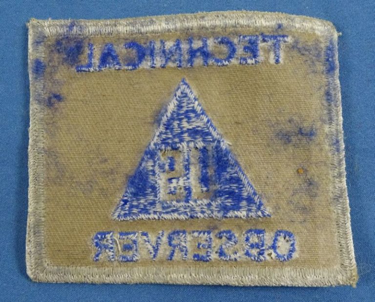 WWII Civilian Technical Observer Patch – Griffin Militaria