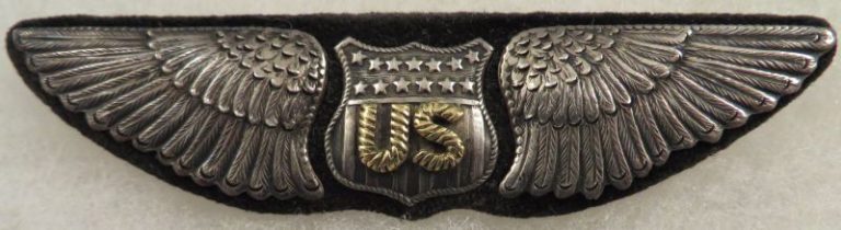 WWI Air Service Pilot Wing / Dan Dunham Co San Antonio – Griffin Militaria