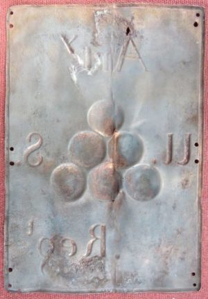 1812 Regular Army Artillery Cap Plate – Griffin Militaria