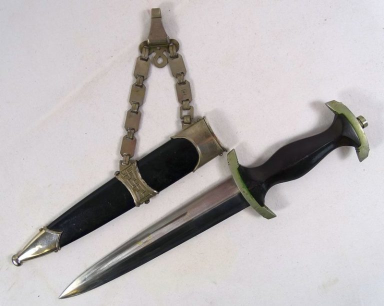 Early Named Model 1936 Chained SS Officer Dagger – Griffin Militaria