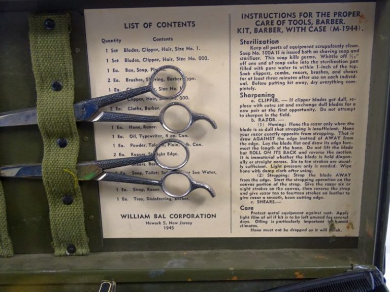 1945 Dated U.S. Army Barber Field Kit – Griffin Militaria