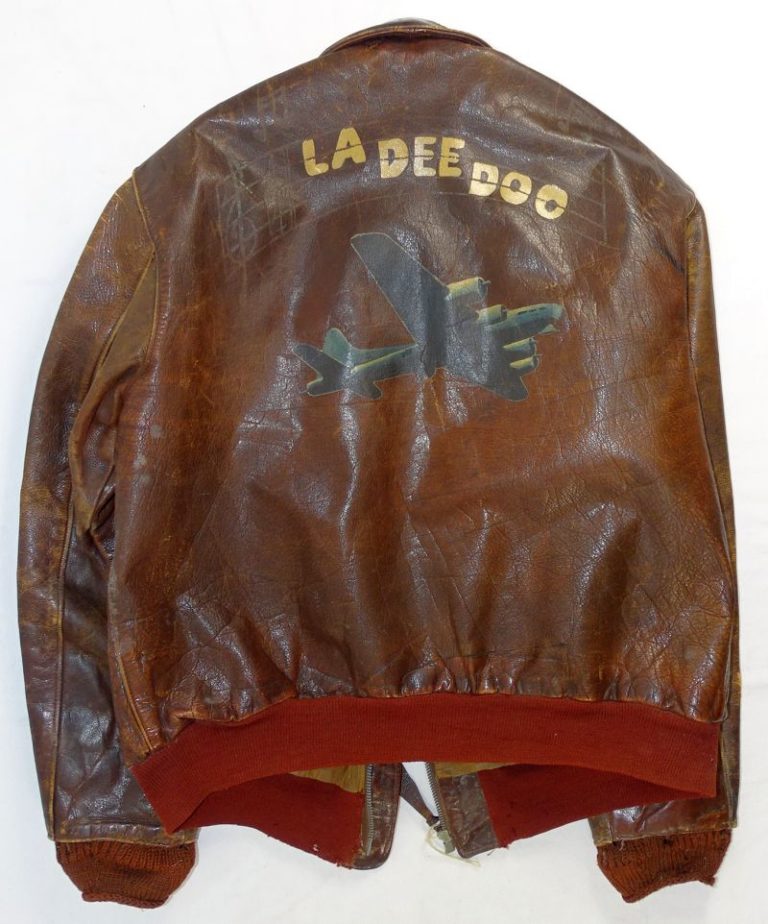 WWII 8th Air Force Named and Painted B-17 Bombardier’s A-2 Flight ...