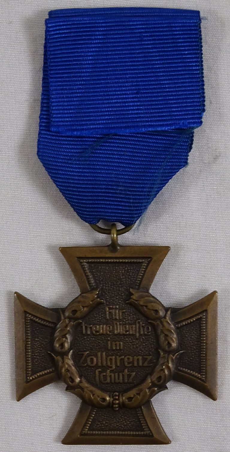 Third Reich Customs and Border Security Long Service Decoration ...