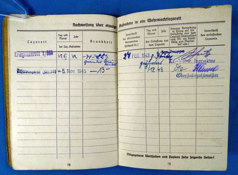 Large WWII Kriegsmarine Document Group of a One-Quarter Jewish ...