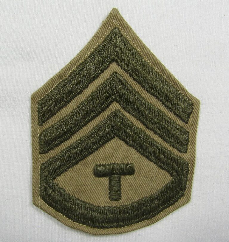 WWII US Army Technician 3rd Grade Staff Sergeant Chevron – Griffin ...