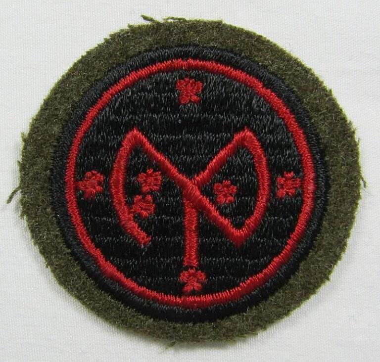 Small Interwar 27th Infantry Division Patch On Wool – Griffin Militaria