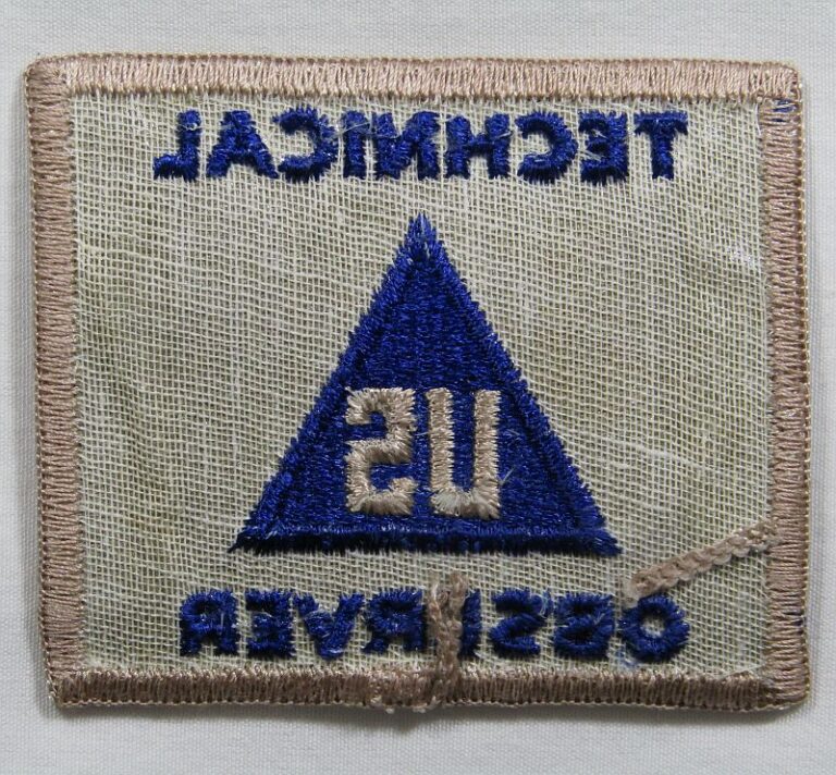 WWII US Army Technical Observer Non-Combatant Patch – Griffin Militaria