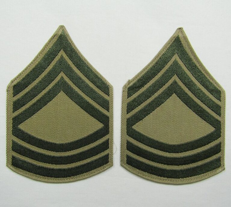 Pair of WWII USMC Sergeant Major Chevrons – Griffin Militaria