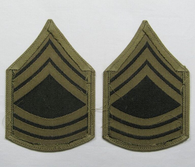 Pair of WWII USMC Sergeant Major Chevrons – Griffin Militaria