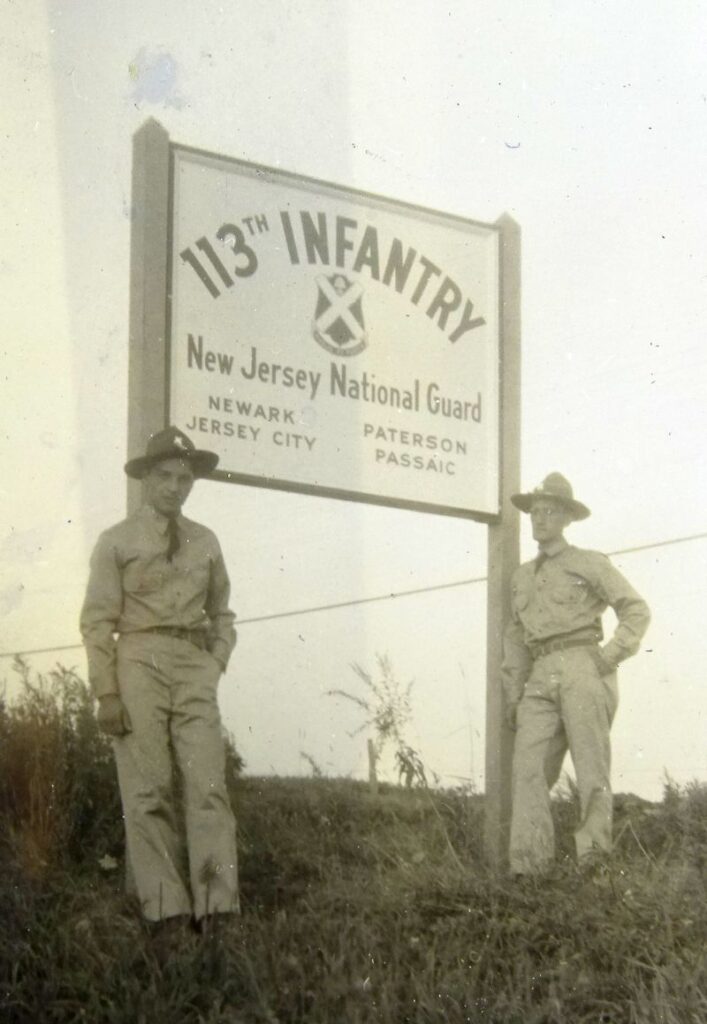 Pre WWII New Jersey National Guard 113th Infantry Regiment Photograph ...