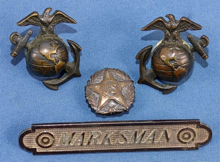 Named WWI U.S. Marine Corps Medals and Insignia Group – Griffin Militaria