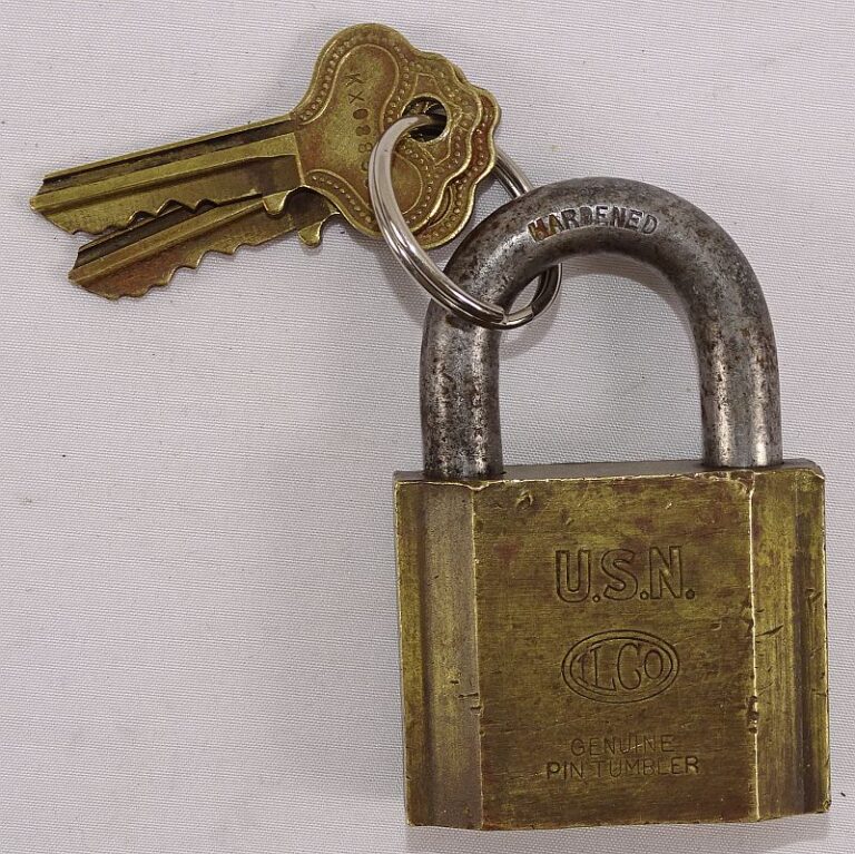 WWII U.S. Navy Padlock – Griffin Militaria