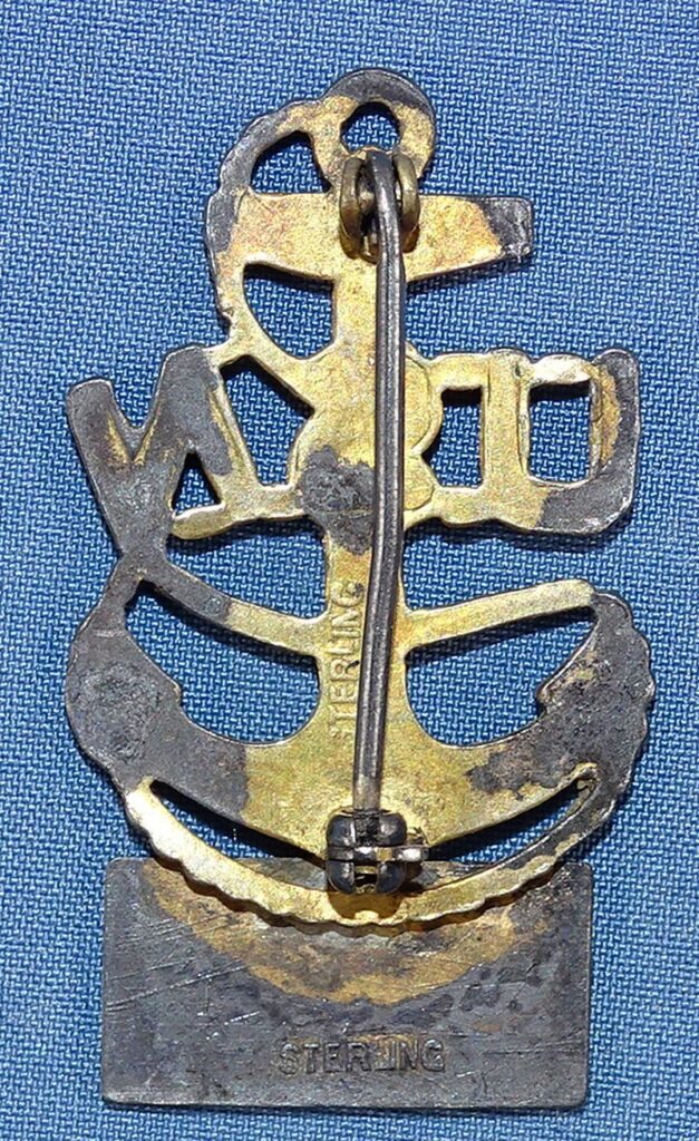 WWII Sterling U.S. Navy Enamel Blue Service Star Flag Pin – Griffin ...