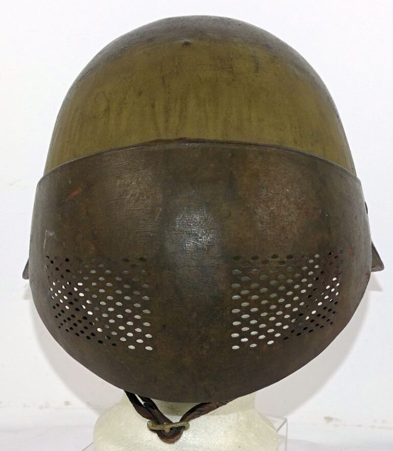 WWI Experimental Belgian Model 1917 Combat Helmet with Integral Visor ...