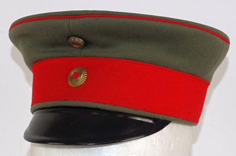 Imperial German Baden Infantry Officer Field Gray Visor Cap – Griffin ...