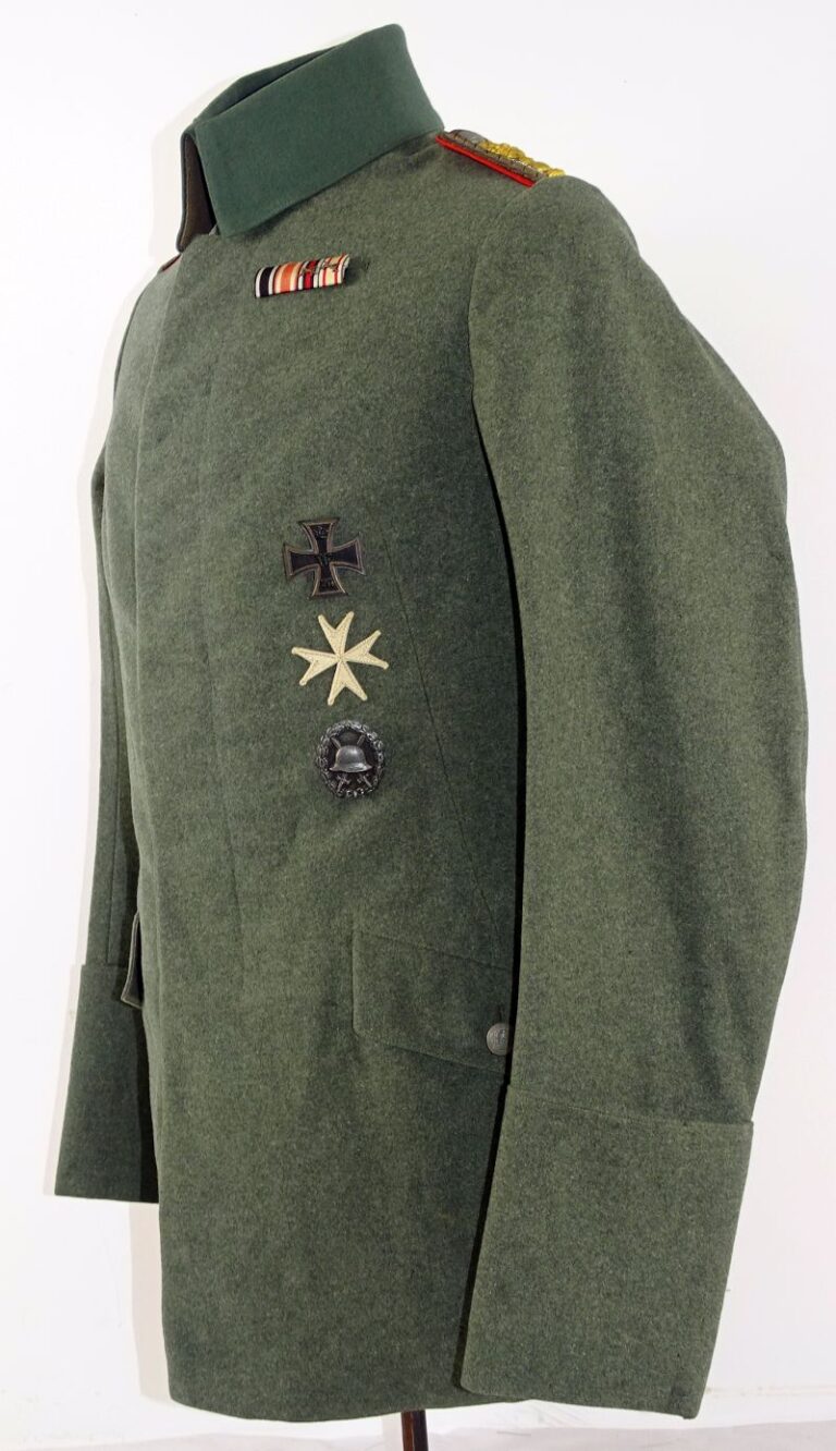 WWI Imperial German M1915 Field Artillery Hauptmann Field Gray Tunic ...