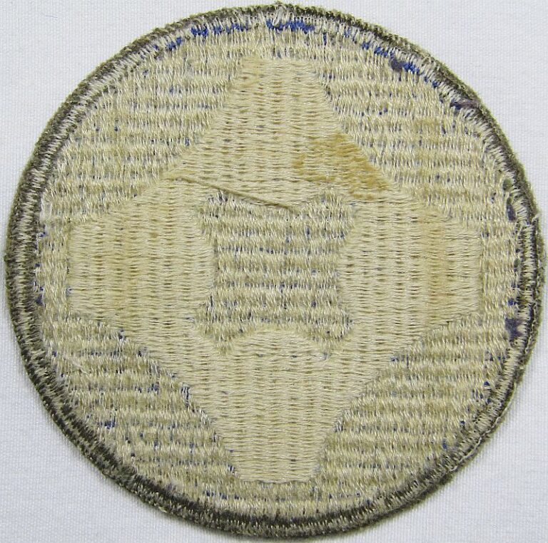 WWII 4th Service Command Patch OD Border – Griffin Militaria