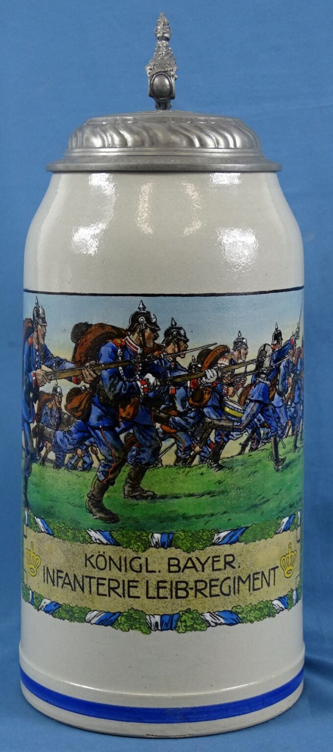 Large 3 Liter Imperial Bavarian Infanterie-Leib-Regiment Stein ...
