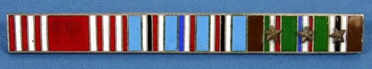 WWII Theater Made Enamel Ribbon Bar – Griffin Militaria
