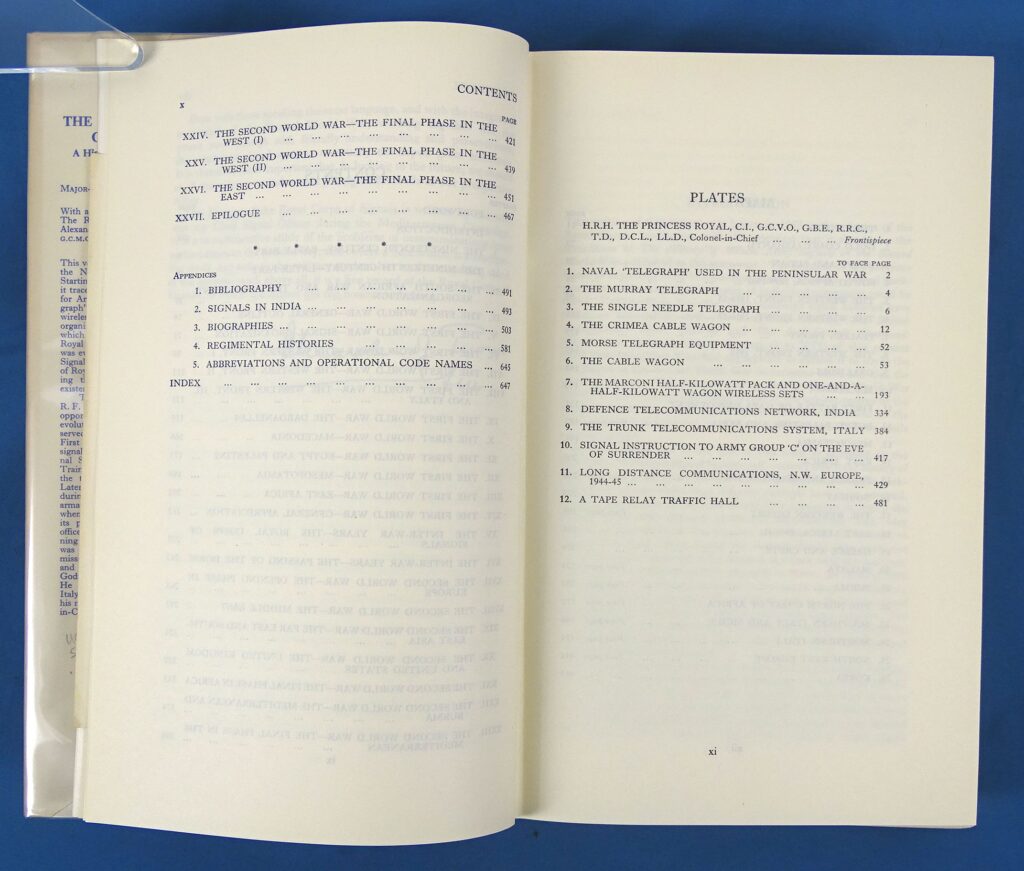 1958 The Royal Corps of Signals: A History of its Antecedents and ...