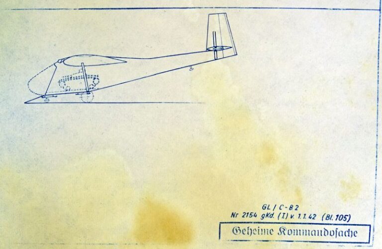 Luftwaffe Aircraft Blueprint Sheet for the Messerschmitt Me 321 “Gigant ...