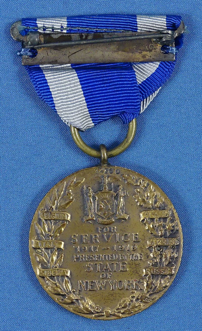 WWI New York State Service Medal – Griffin Militaria
