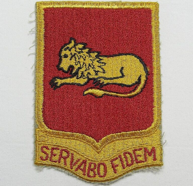 33rd Artillery Regiment Patch – Griffin Militaria