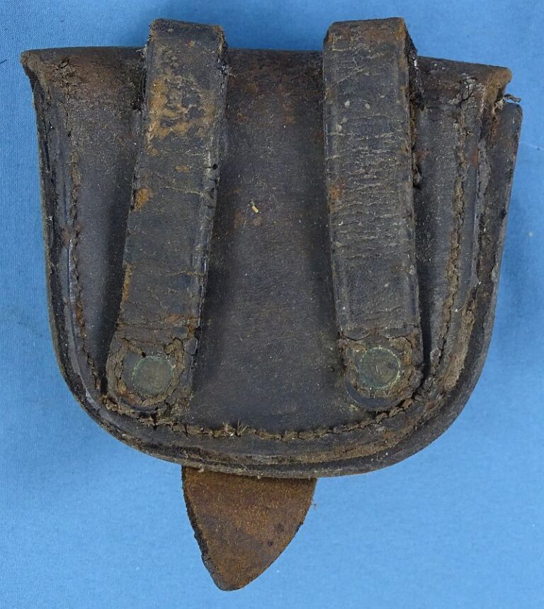 Civil War Leather Percussion Cap Box – Griffin Militaria