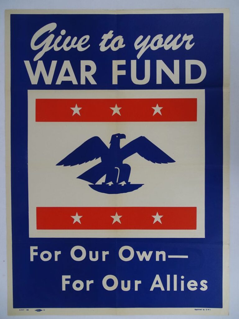 WWII Poster: “Give to Your War Fund” – Griffin Militaria