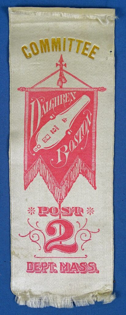 GAR Massachusetts Post 2 Committee Ribbon – Griffin Militaria