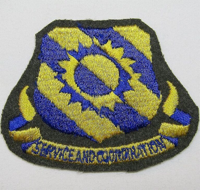 WWII USAAF 60th Service Group Pocket Patch on Wool – Griffin Militaria