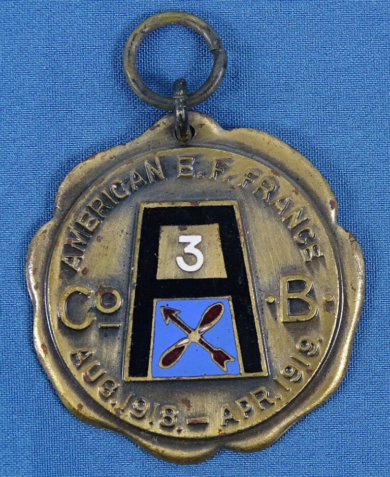 WWI AEF First Army 3rd Anti Aircraft Regiment Pendant – Griffin Militaria
