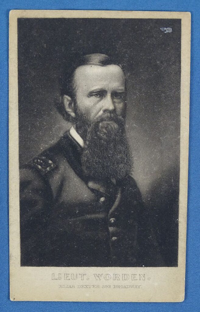 CDV Engraving of U.S.S. Monitor Commander Lieutenant John Worden ...