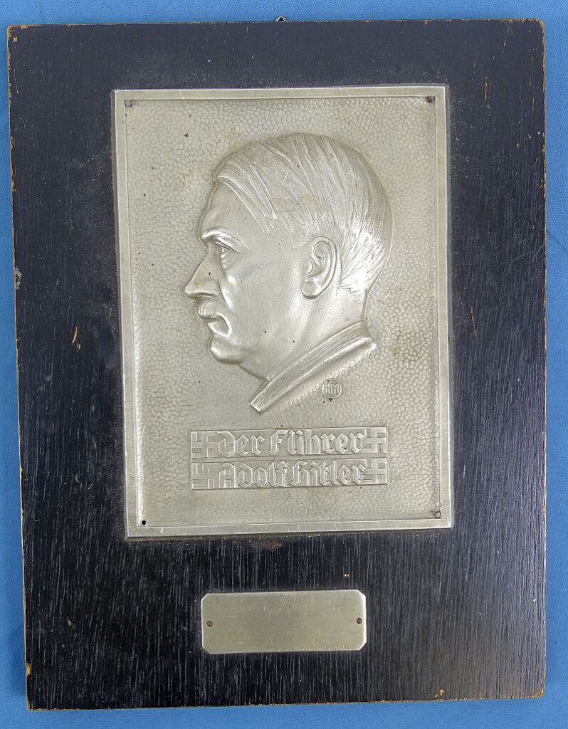 Adolf Hitler Plaque – Griffin Militaria
