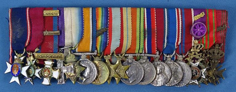 Miniature Mounted 17 Orders and Medals of Lieutenant-General Charles ...