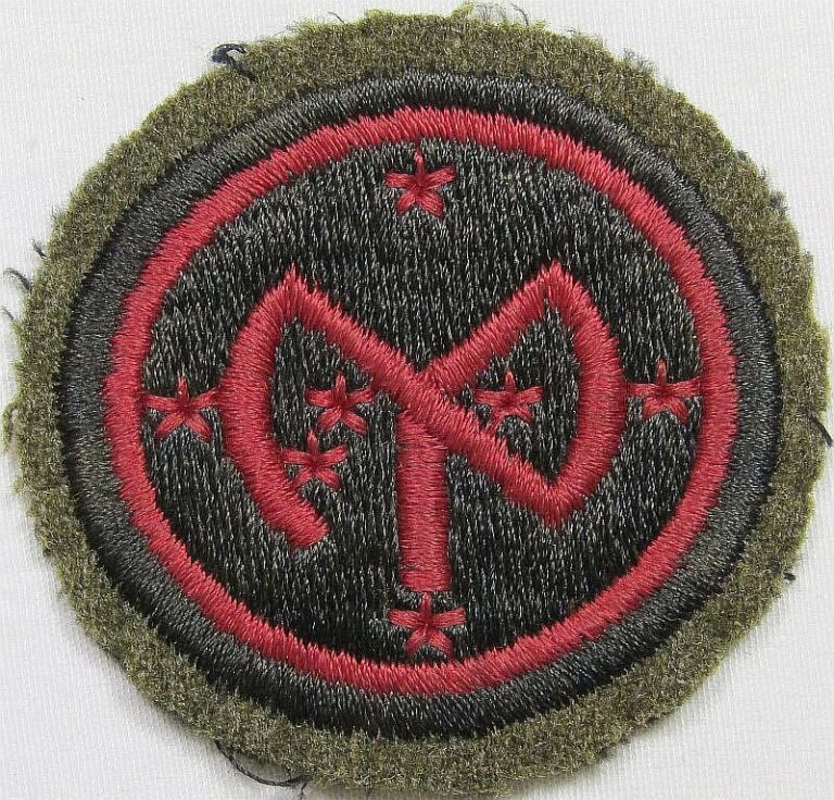 Interwar 27th Infantry Division Cap Patch – Griffin Militaria