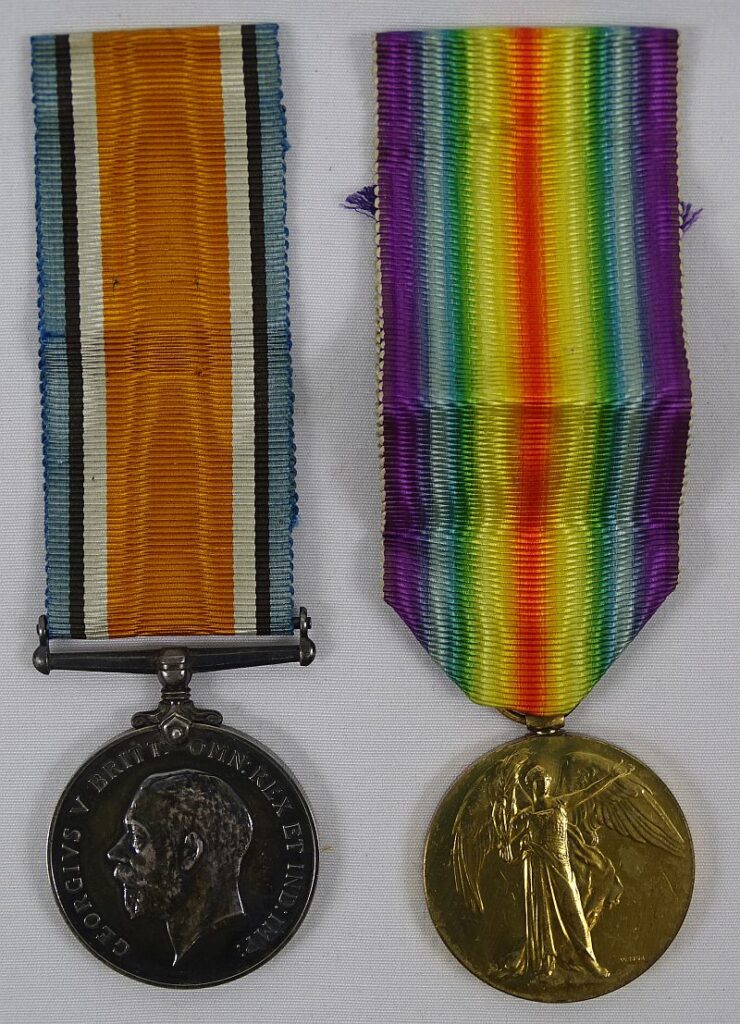 British WWI War Medal / Victory Medal Pair to the 18th London Regiment ...