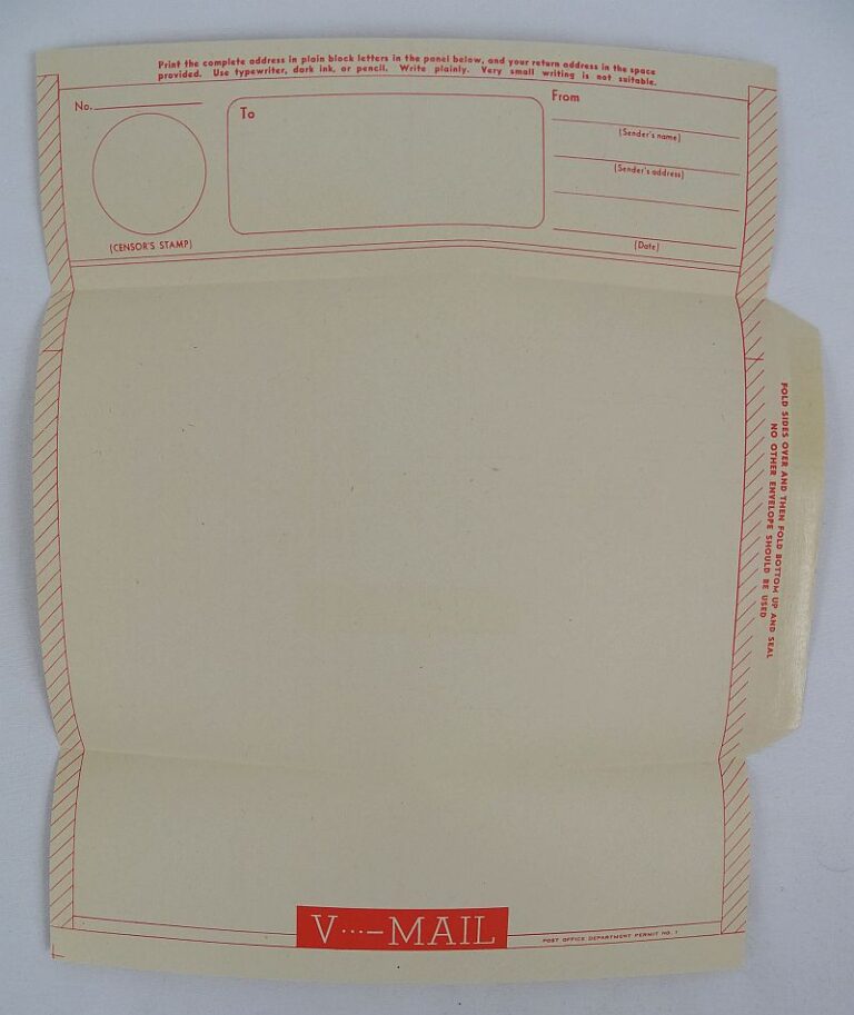 WWII V Mail Stationary Set – Griffin Militaria