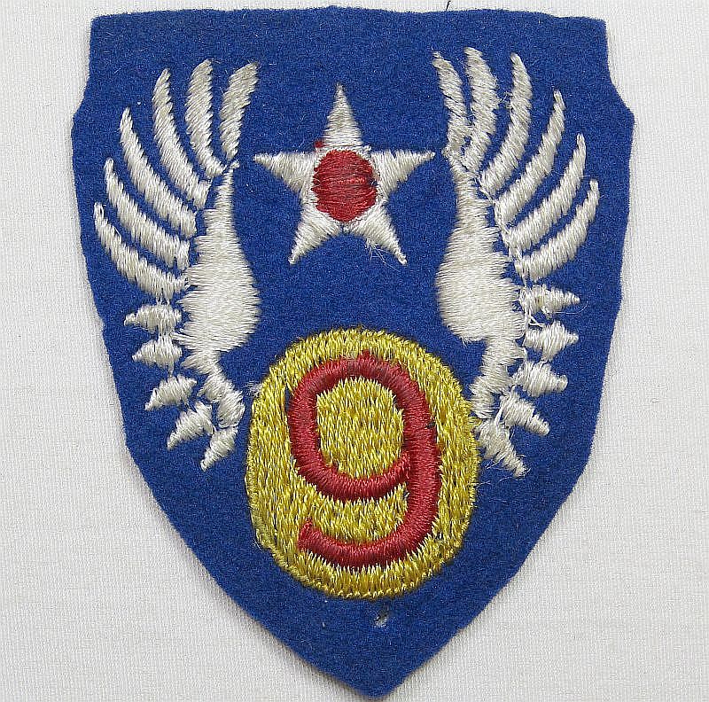 WWII USAAF British Made 9th Air Force Felt Patch – Griffin Militaria