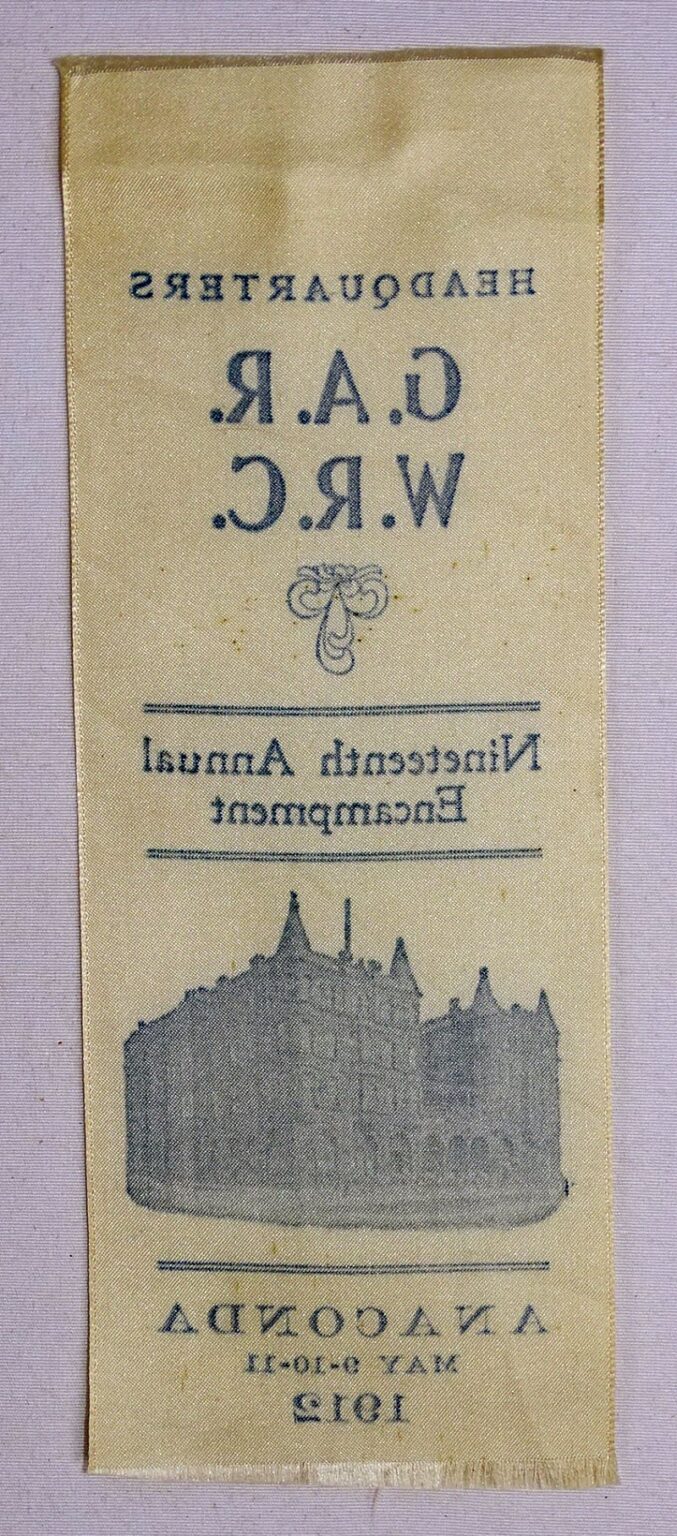 1912 Headquarters GAR / WRC 19th Annual Encampment Ribbon – Griffin ...