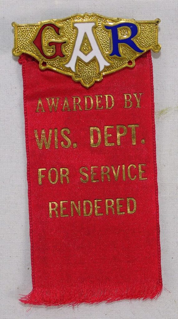 GAR Wisconsin Department “For Service Rendered” Badge – Griffin Militaria