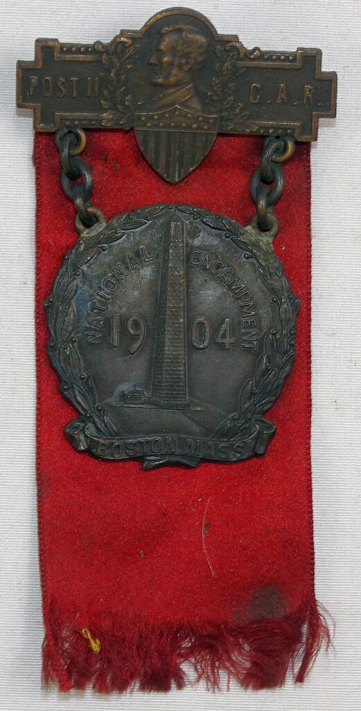 1904 GAR Post 11 National Encampment Boston Badge – Griffin Militaria