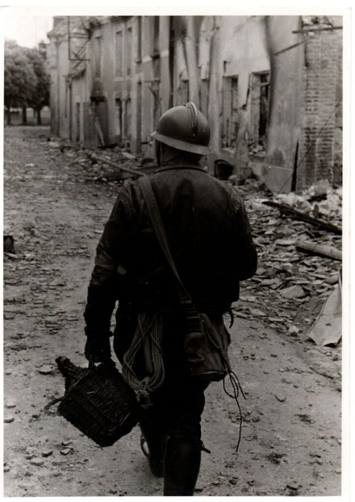 German Photograph of French Soldier June 13, 1944 – 5-1/4″ X 7 ...