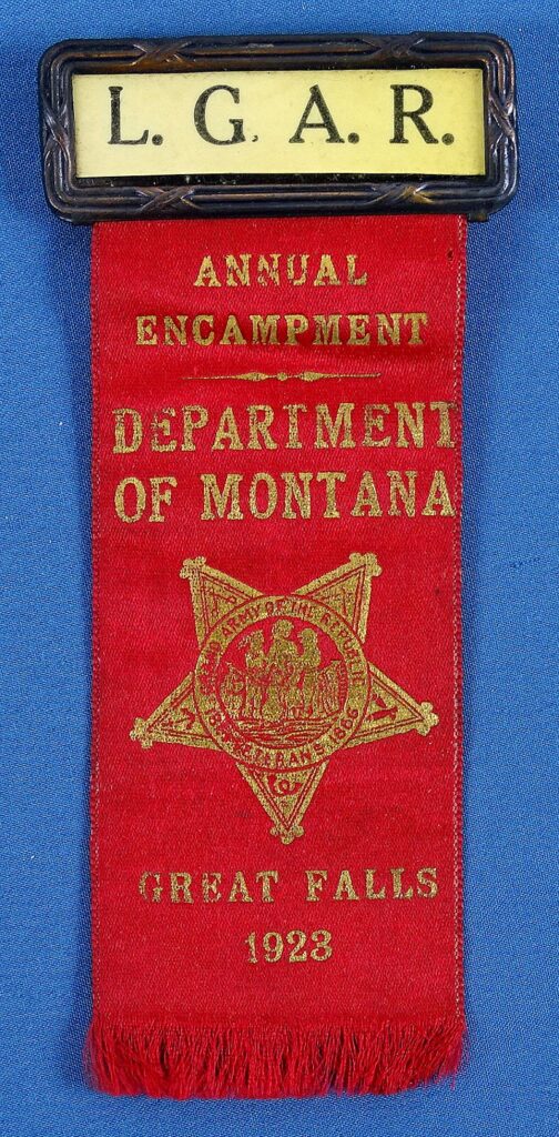 1923 Ladies of the GAR Department of Montana Annual Encampment Ribbon ...