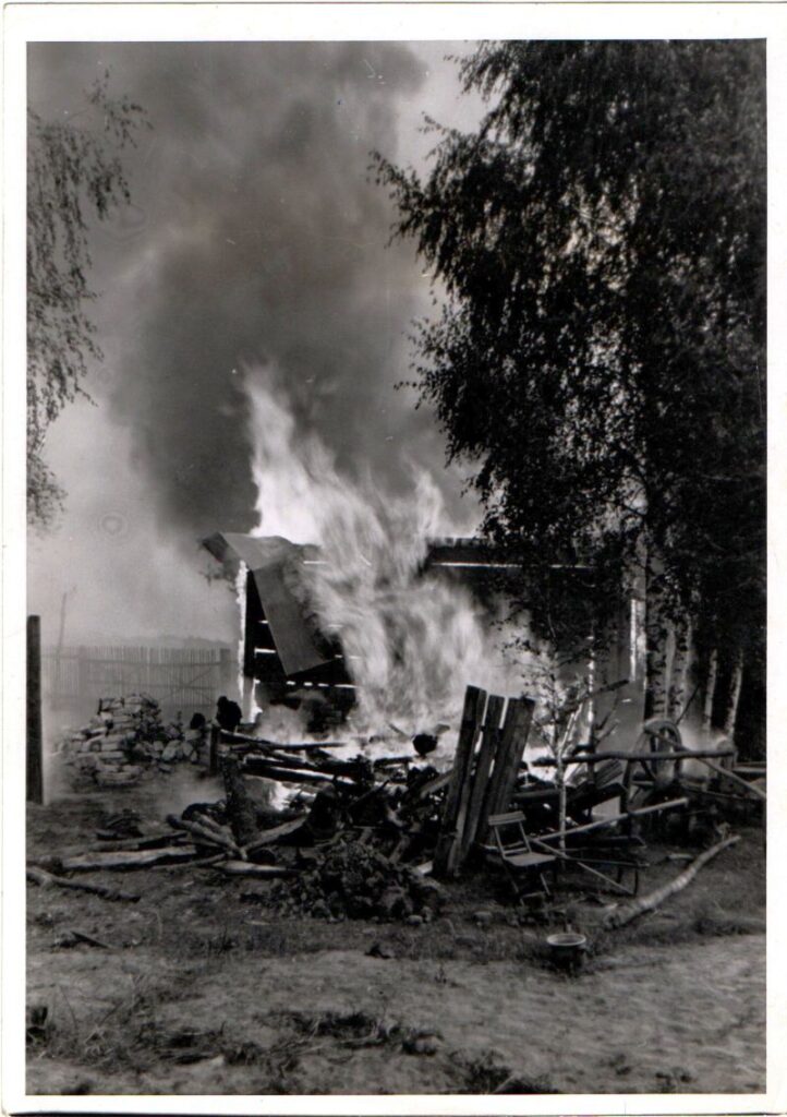 Photograph of “Smoking Out Soviet Paratroopers”, Oct 10, 1944 – 5-1/4 ...