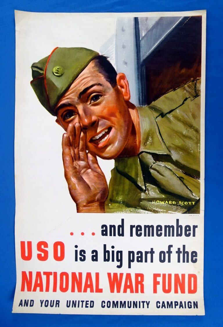 WWII Poster: “USO is a Big Part of the National War Fund” – Griffin ...