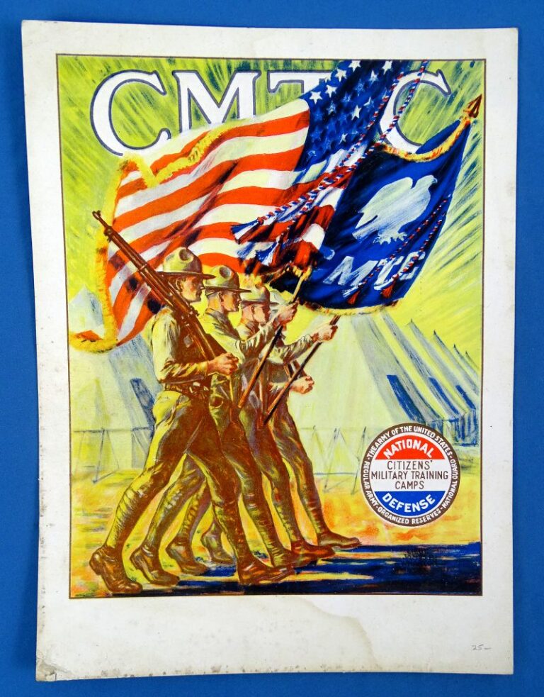 Citizens’ Military Training Camps Window Card Poster – Griffin Militaria